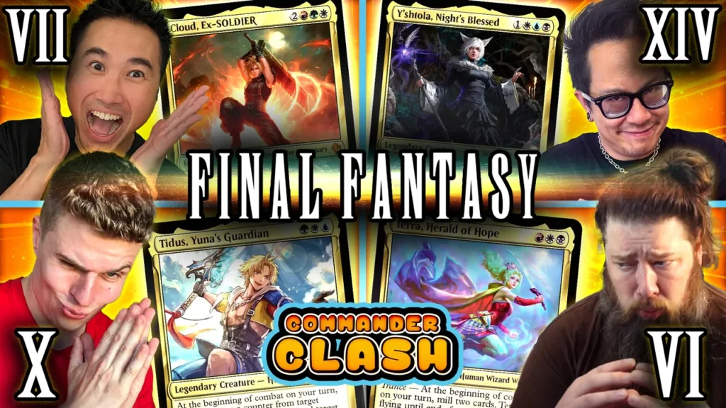 Final Fantasy VI vs Final Fantasy VII vs Final Fantasy X vs Final Fantasy XIV | Commander Clash ...